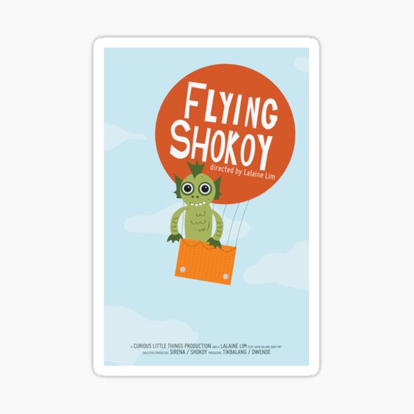 "Flying Shokoy" Sticker for Sale by lalainelim | Redbubble