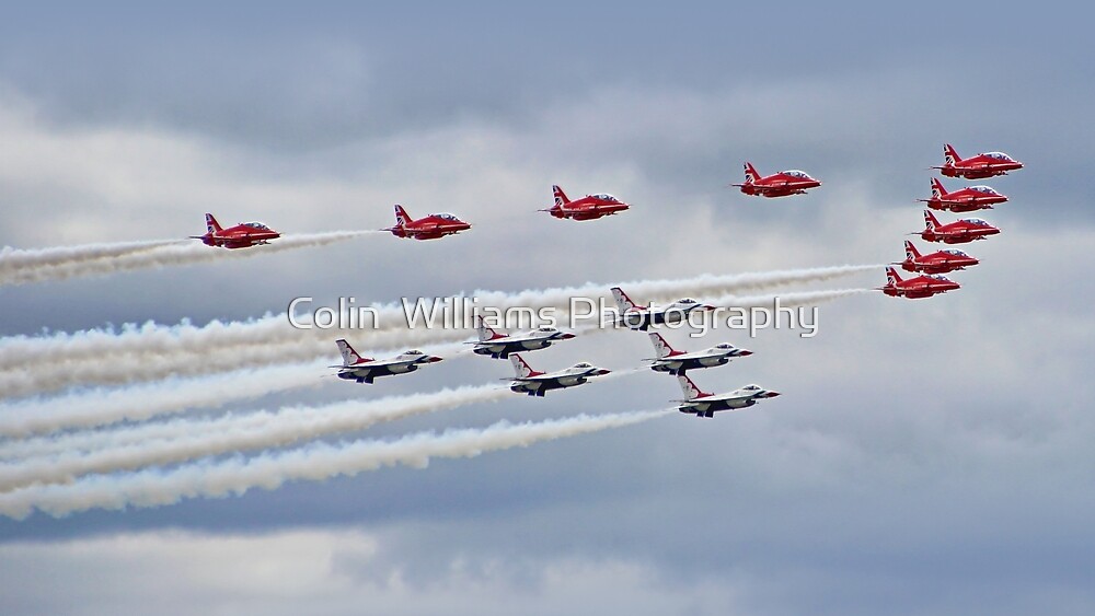 "The Red Arrows and USAF Thunderbirds At RIAT 2017" by Colin Williams ...