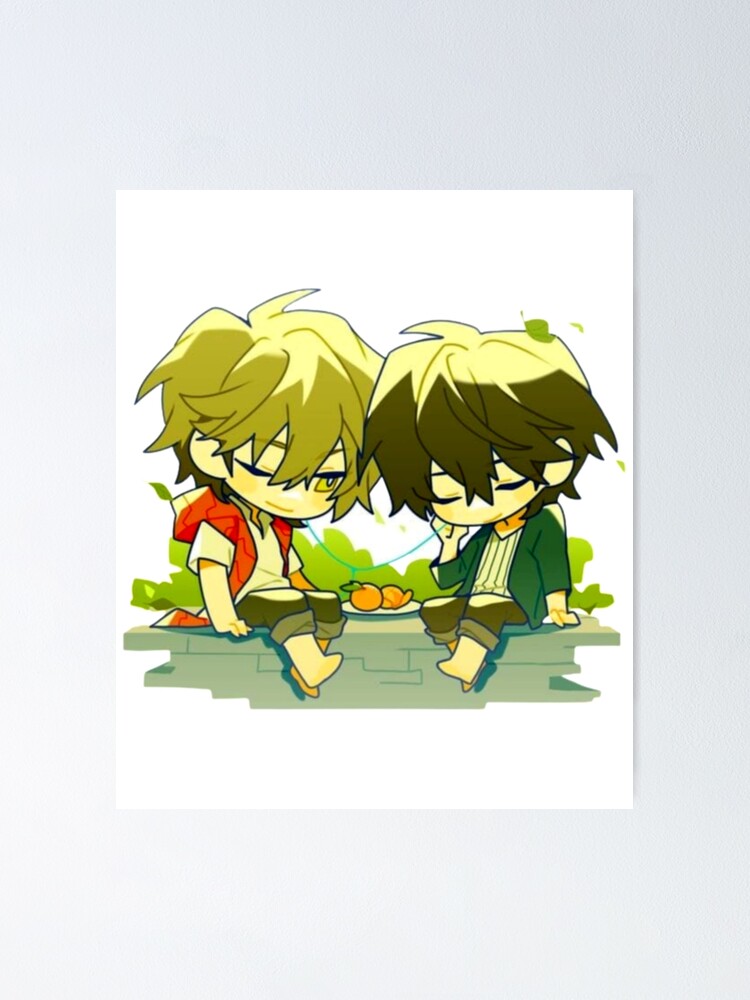 "cute chibi junta azumaya and takato saijo dakaichi fan art " Poster ...