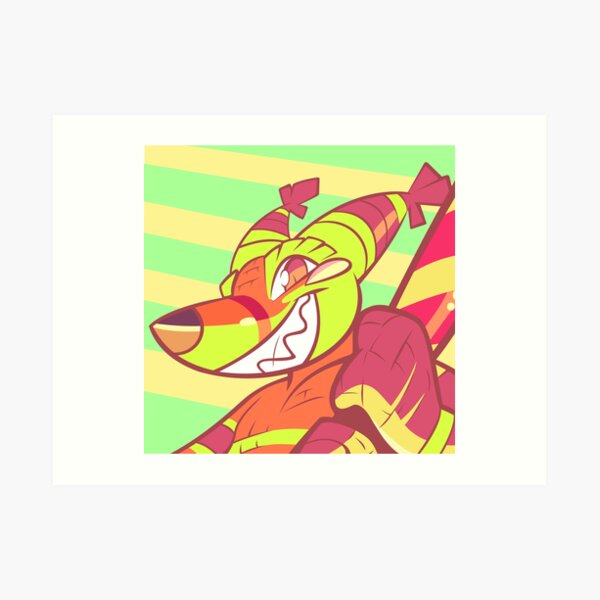 "TQBF (Renard / The Quick Brown Fox) - Electrohell " Art Print by ...