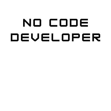 "No code developer" Sticker for Sale by VibgyorColors | Redbubble