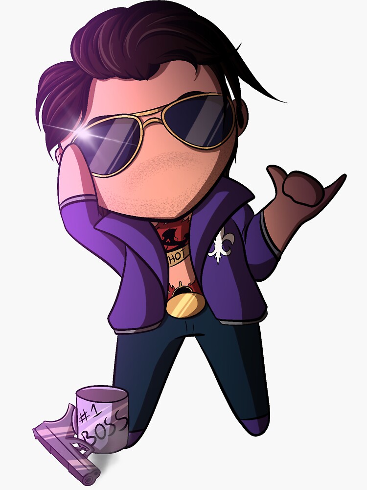 "Saints Row 2022 Fandub Chibi Johnny "The Boss"" Sticker for Sale by ...