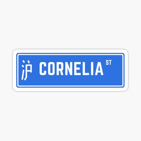 "Cornelia Street Sticker" Sticker for Sale by SoroHoura | Redbubble