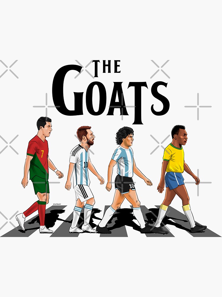 "Football Goats" Sticker for Sale by LuizFelipeArt | Redbubble