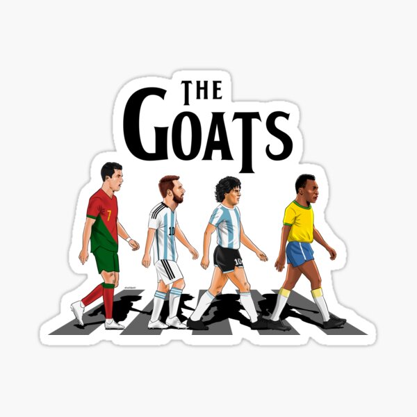 "Football Goats" Sticker for Sale by LuizFelipeArt | Redbubble