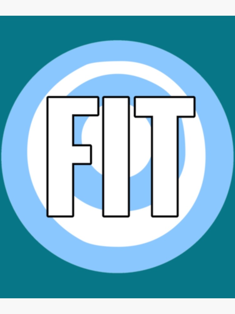 FIT Fashion Institute of Technology Swirly Blue Logo Premium Matte ...