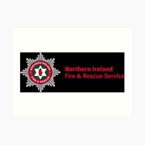 "Logo of Northern Ireland Fire and Rescue Service" Art Print for Sale ...