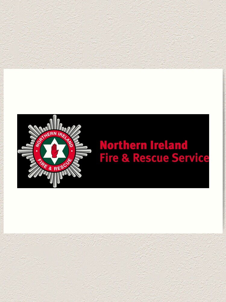 "Logo of Northern Ireland Fire and Rescue Service" Art Print for Sale ...
