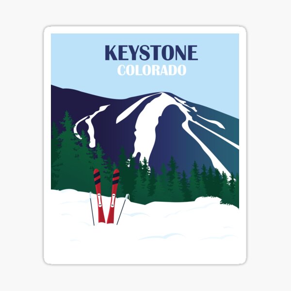 "Keystone Colorado Skiing " Sticker for Sale by FutureAdventure | Redbubble
