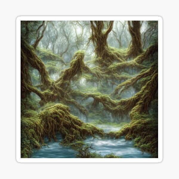 "The fascinating story of the mystical trees" Sticker for Sale by ...