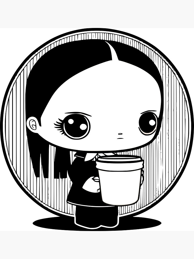 "Chibi Wednesday" Poster for Sale by flowinglobe | Redbubble