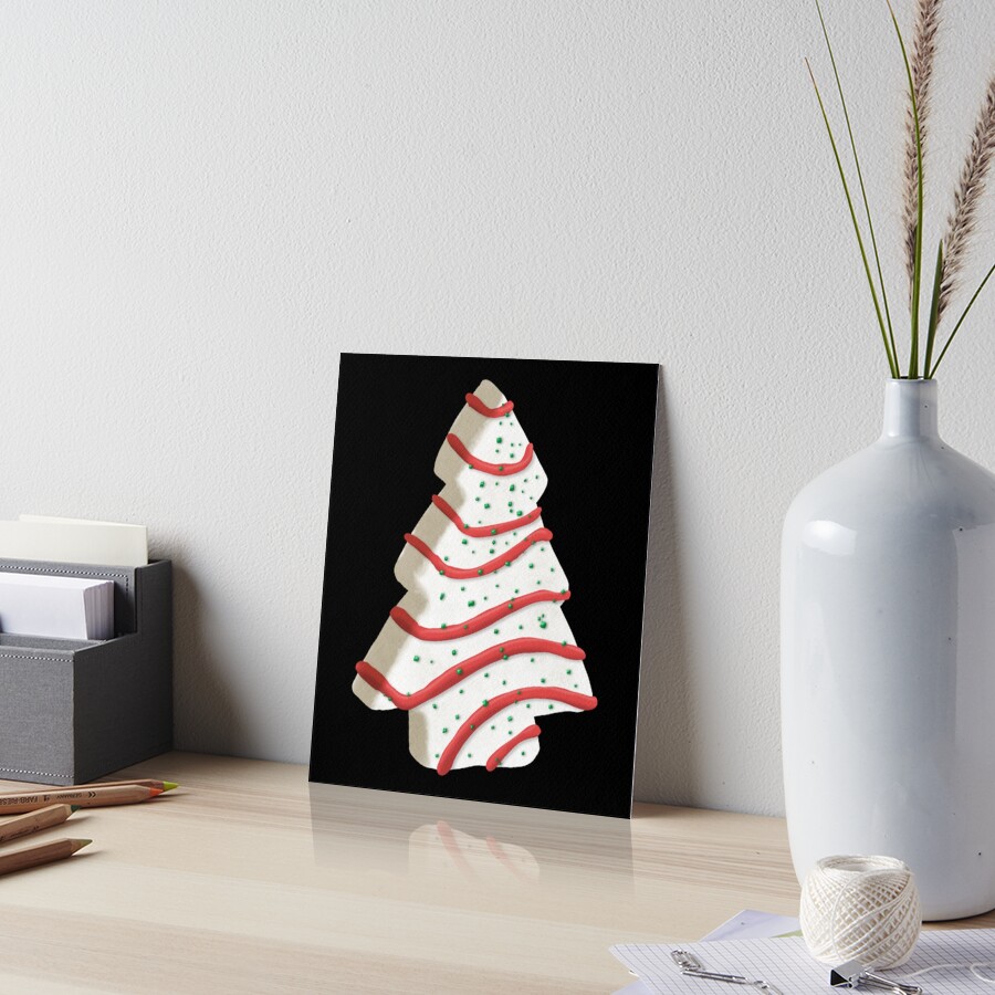 "Vanilla Christmas Tree Snack Cake" Poster for Sale by JagatapStore ...