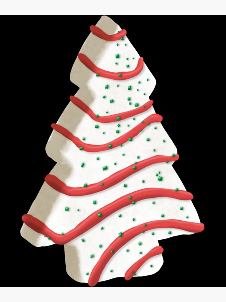 "Vanilla Christmas Tree Snack Cake" Poster for Sale by JagatapStore ...