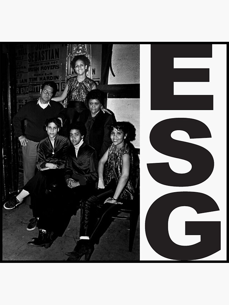 "ESG Rock band Members Poster American funk rock" Sticker for Sale by ...