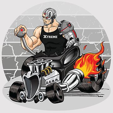"DigiRods XRod Xtreme Hot Rod Car Racer Series Future Cyborg Robot ...