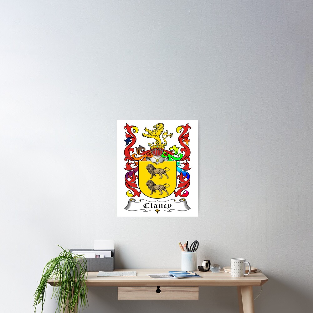 "CLANCY FAMILY CREST" Poster for Sale by CathalDevlin | Redbubble