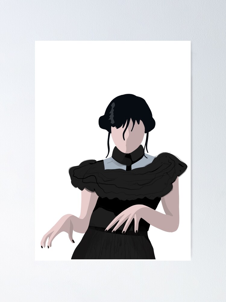 "Wednesday Addams Dancing" Poster for Sale by kbracey-meraki | Redbubble