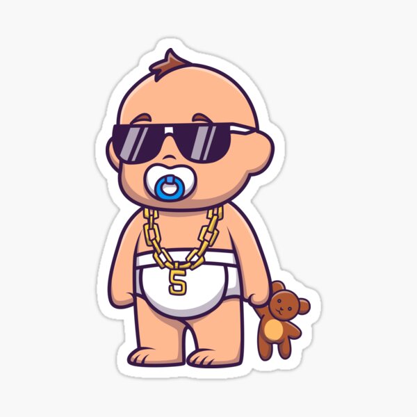 "Act Like A boss , Be like A Boss ,Cool Baby boss king" Sticker for ...