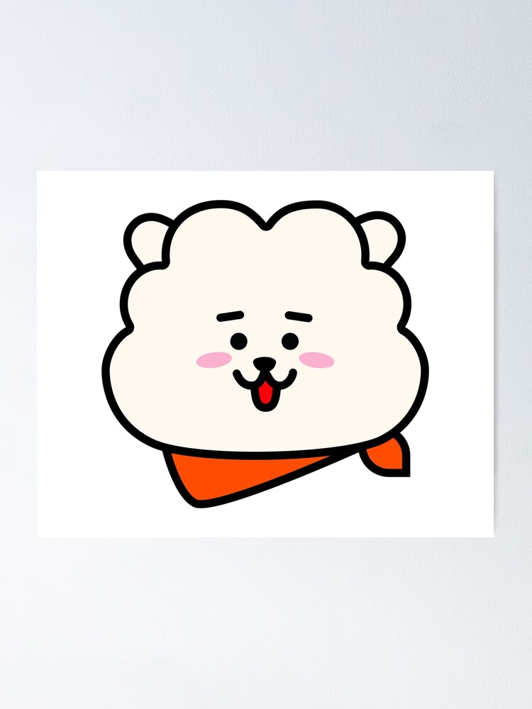 " BTS JIN - Cute Cartoon Creature (BTS MEME)" Poster for Sale by ...