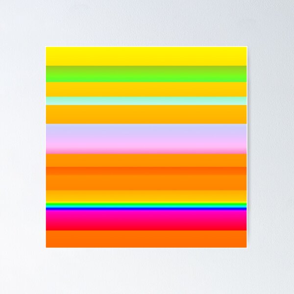 "Energetic color palette | Energetic color combination" Poster for Sale ...