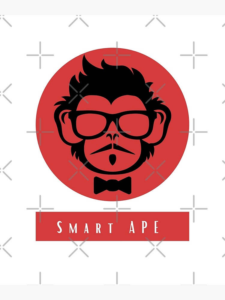 "Smart Ape " Poster for Sale by ZahraMehtab | Redbubble