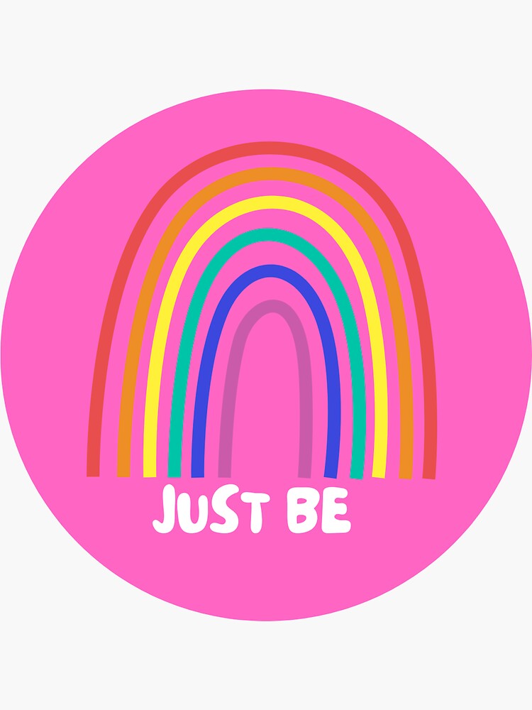 "Just Be - Cool Sticker" Sticker for Sale by BadassDude | Redbubble