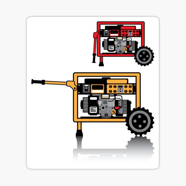 "Portable Generator" Sticker for Sale by vectorworks51 | Redbubble