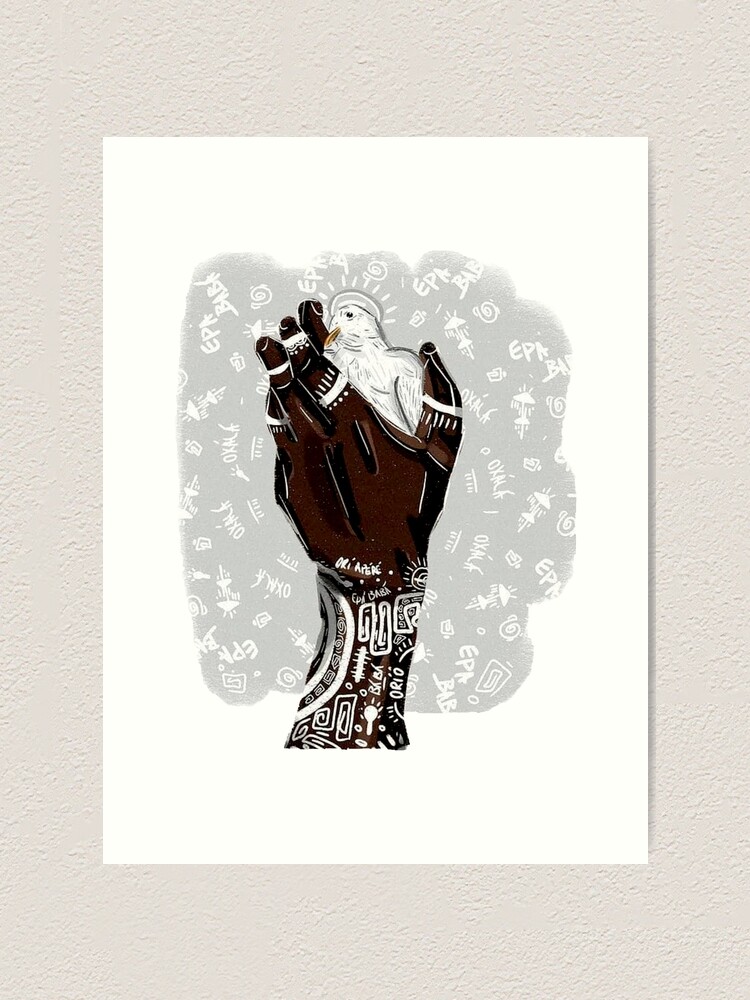 "Oxala Hand - God Father of Orixas Umbanda" Art Print for Sale by ...