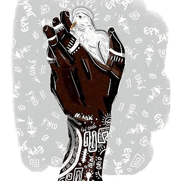 "Oxala Hand - God Father of Orixas Umbanda" Art Board Print for Sale by ...