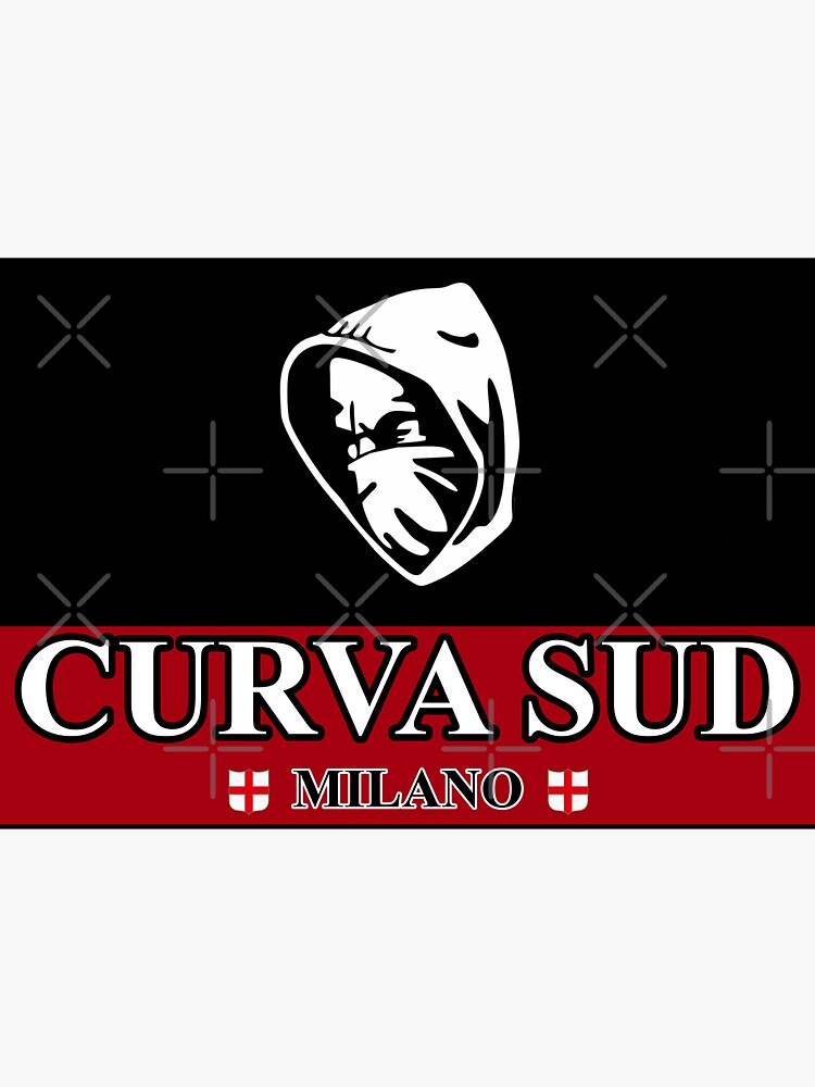 "Curva sud milano baniti" Sticker for Sale by CURVA-SUD | Redbubble