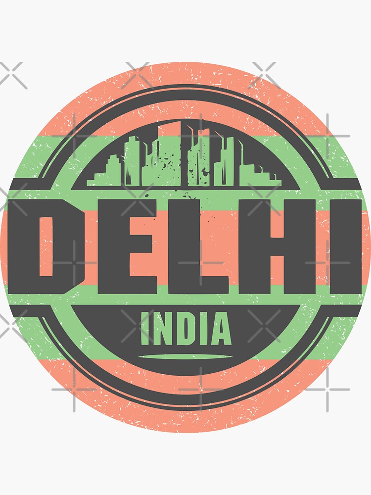 "Delhi, India" Sticker for Sale by studio838 | Redbubble