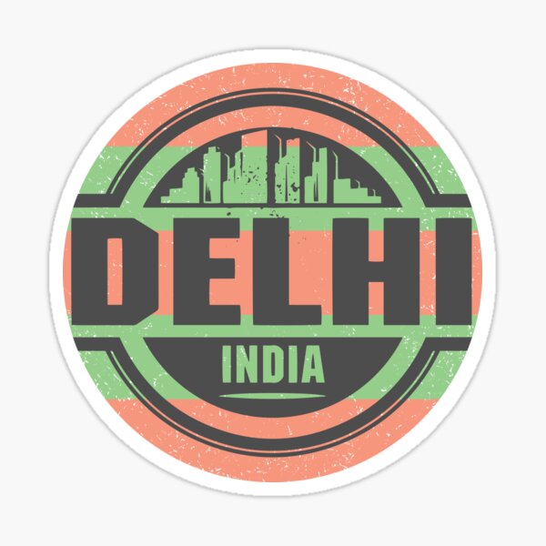 "Delhi, India" Sticker for Sale by studio838 | Redbubble