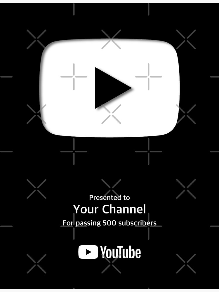 "Youtube Trophy 500 Reward" Sticker for Sale by Timena | Redbubble