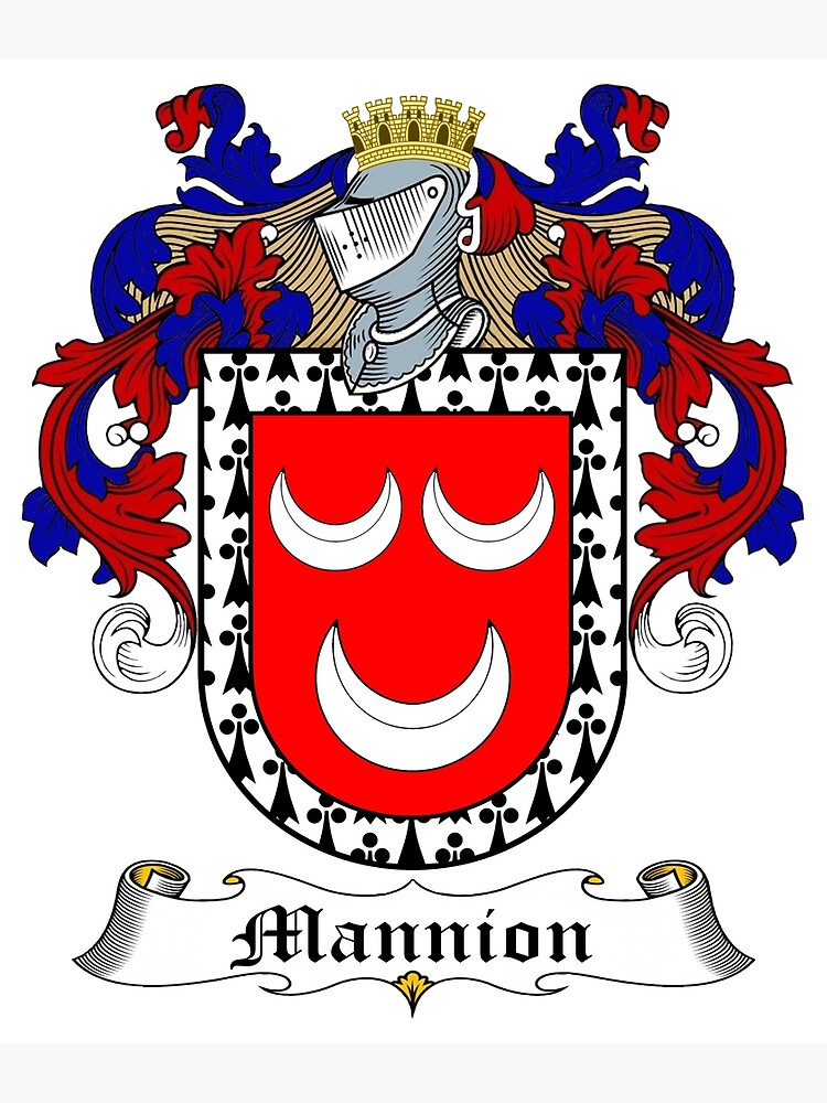 "MANNION FAMILY CREST" Poster for Sale by CathalDevlin | Redbubble