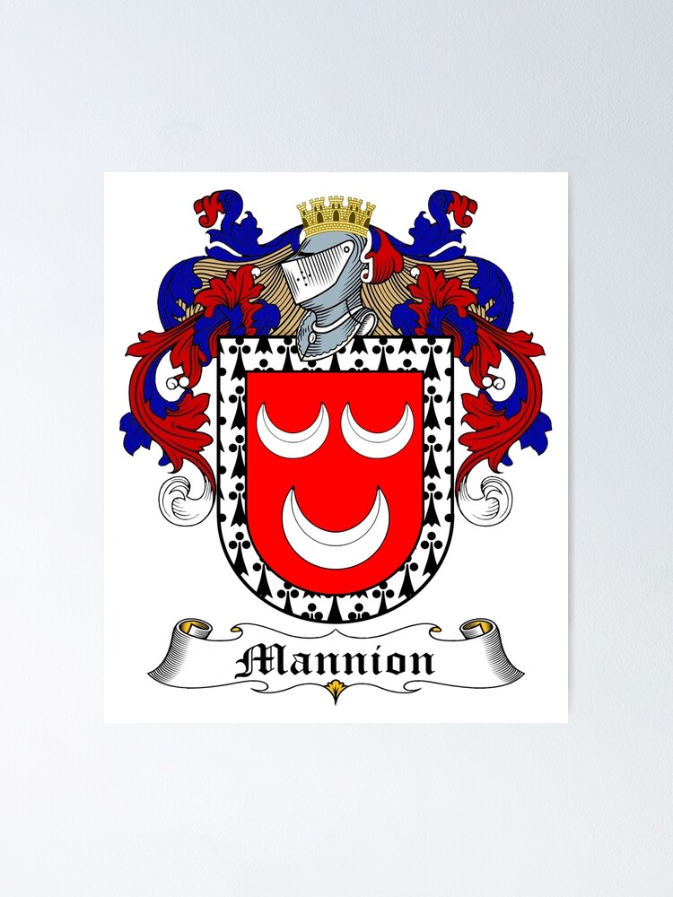 "MANNION FAMILY CREST" Poster for Sale by CathalDevlin | Redbubble