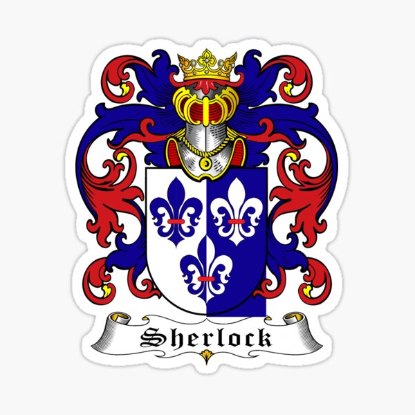 "SHERLOCK FAMILY CREST" Sticker for Sale by CathalDevlin | Redbubble
