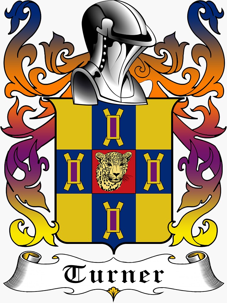 "TURNER FAMILY CREST" Sticker for Sale by CathalDevlin | Redbubble