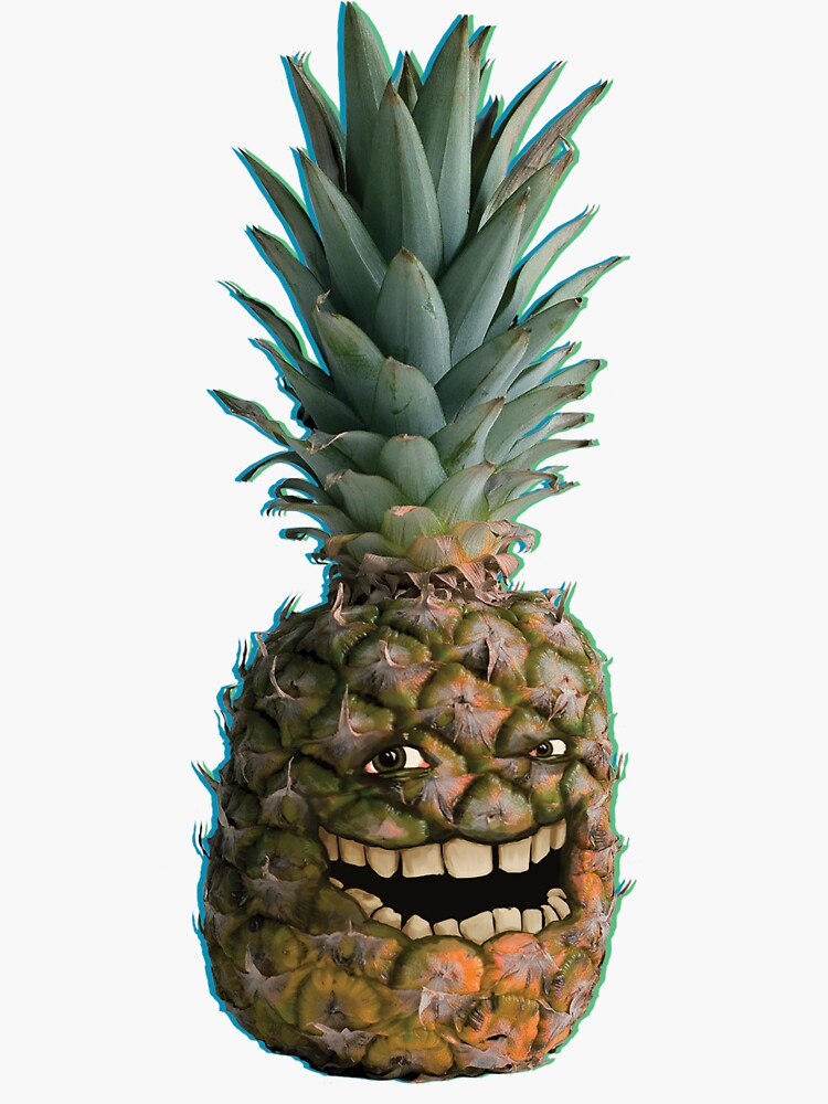 "Pineapple Man" Sticker for Sale by Iamcolton | Redbubble