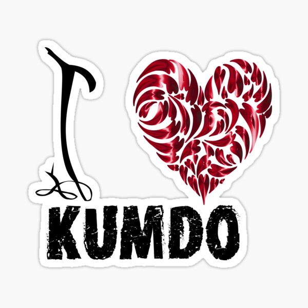 "Kumdo T Shirt Design I Love Kumdo" Sticker by MartialArtsNerd | Redbubble