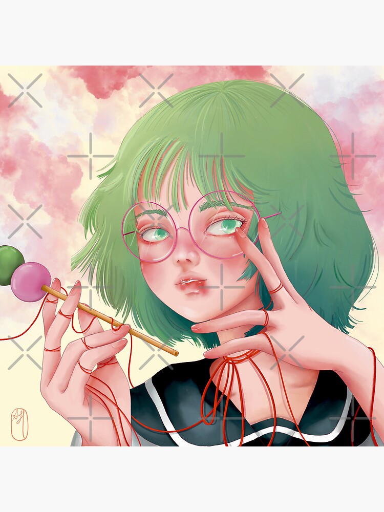 "Dreamy Dango Girl - Anime Art" Poster by CuteHarvest | Redbubble