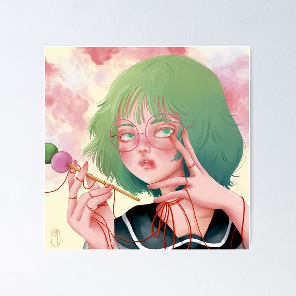 "Dreamy Dango Girl - Anime Art" Poster by CuteHarvest | Redbubble