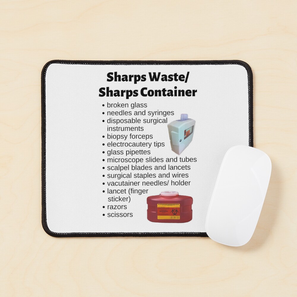 "Sharps Waste / Sharps Container List Infographic" Poster for Sale by ...