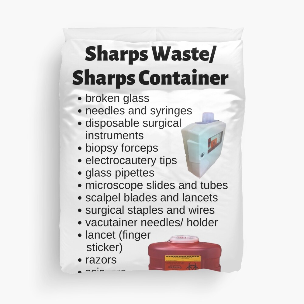 "Sharps Waste / Sharps Container List Infographic" Poster for Sale by ...