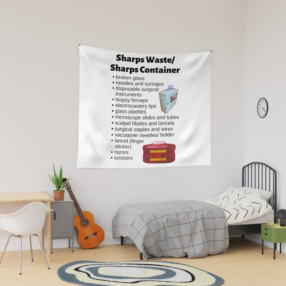 "Sharps Waste / Sharps Container List Infographic" Poster for Sale by ...