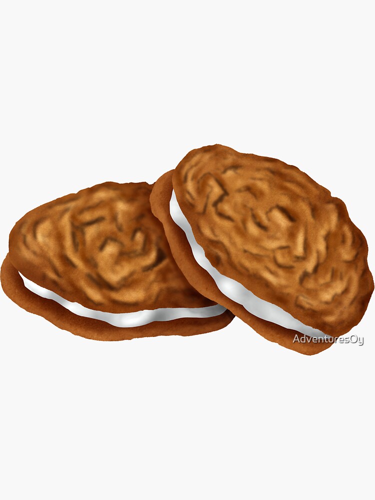 "Two Oatmeal Crème Pies" Sticker for Sale by AdventuresOy | Redbubble