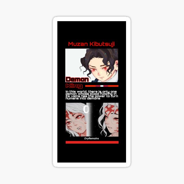 "Muzan Kibutsuji " Sticker for Sale by DryRemains | Redbubble
