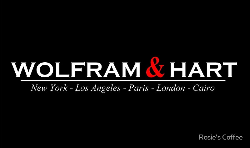 "Wolfram & Hart" by Serena Rosemary | Redbubble