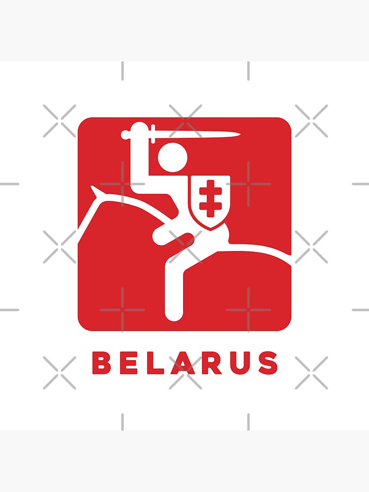 "Pahonia - coat of arms of Belarus (Olympic version)" Sticker for Sale ...