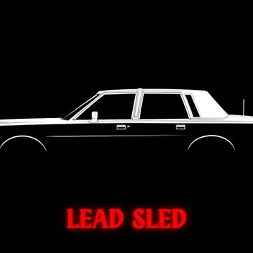 "LEAD SLED" Sticker for Sale by WillettsDesignz | Redbubble