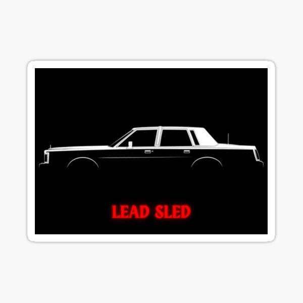 "LEAD SLED" Sticker for Sale by WillettsDesignz | Redbubble